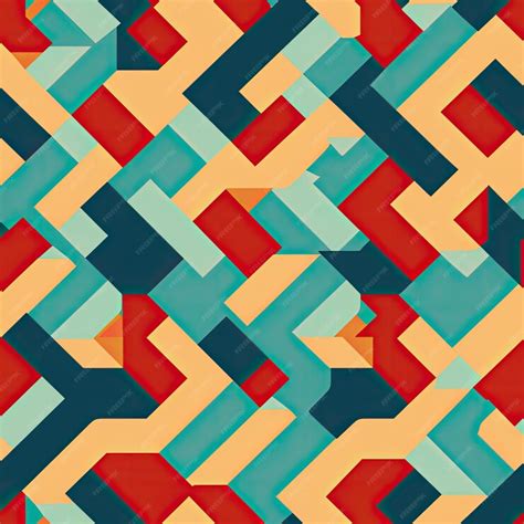 Premium Photo Patterns Formed By Interlocking Geometric Shapes