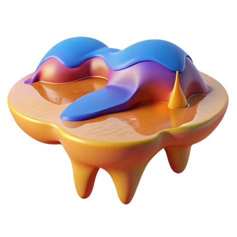 Abstract 3d Render Colorful Cell Structure 55924193 Png