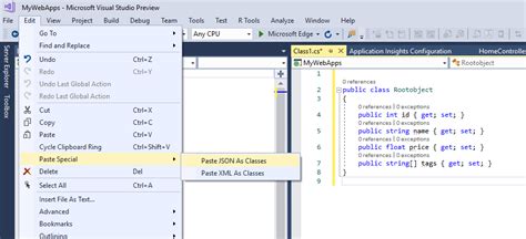 Did You Know You Can Automatically Create Classes From Json Or Xml In