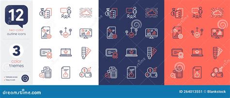 Education Approved Mail And Idea Line Icons Pack For Web App 3d