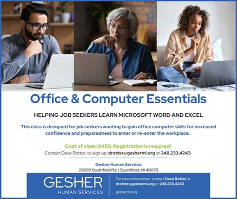 Gesher Human Services On Linkedin Computertraining Computer Computerclasses Microsoftexcel