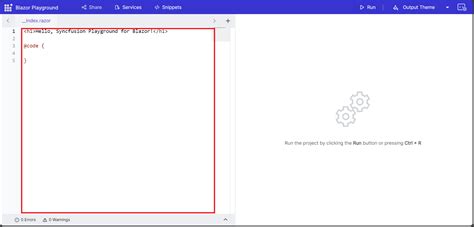 overview of blazor playground syncfusion