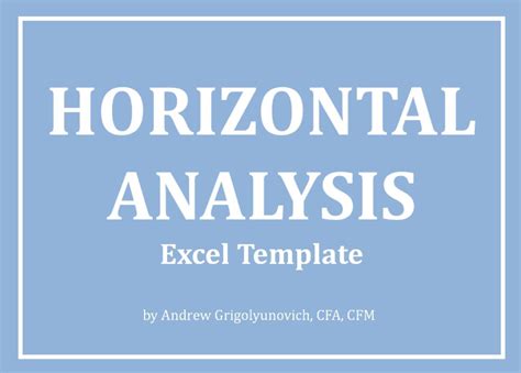 Horizontal Analysis Excel Template Eloquens
