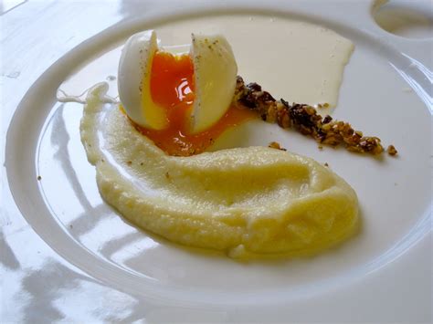 The Tasty Side To Life PARSNIP PUREE WITH HAZELNUTS DRIED CHERRIES SOFT BOILED EGGS AND A