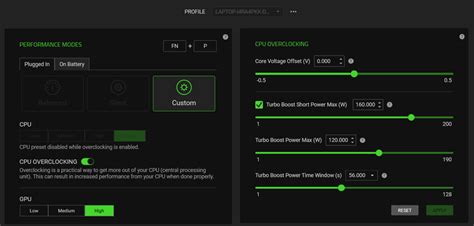 How To Overclock Or Undervolt A Razer Blade With Intel Processor Via Razer Synapse 3