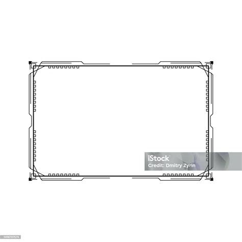 추상 블랙 간단한 선 직사각형 프레임 낙서 개요 요소 벡터 디자인 스타일 스케치 결혼식과 배너에 대 한 고립 된 그림 0명에 대한 스톡 벡터 아트 및 기타 이미지 Istock