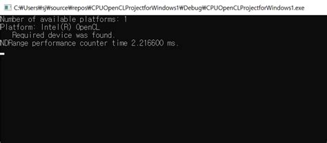 Opencl 개발 환경 설치 On Windows 10