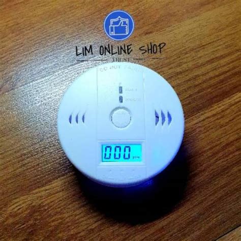 Jual Pendeteksi Smoke Detector Alarm Sensor Warning Alarm CO Carbon Monoxide Digital Karbon