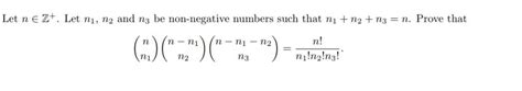 solved et n∈z let n1 n2 and n3 be non negative numbers