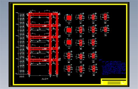 【5层】3675 1平方米中学教学楼毕业设计（结构计算书、工程量计算、施组、部分cad图、施工进度表） Autocad 2000 模型图纸下载 懒石网