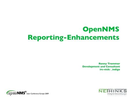 Opennms Reporting Enhancement Pdf