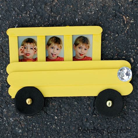 School Bus Picture Frame Craft At Marilyn Munford Blog