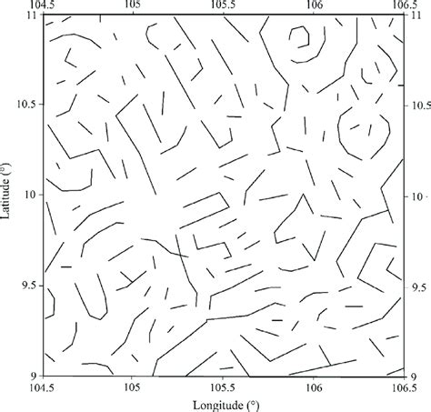 the lineaments extracted from the improved logistic map of the gravity