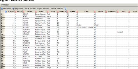 Figure 1 From A Way To Manage Clinical Project Metadata In Sas® Enterprise Guide Semantic Scholar