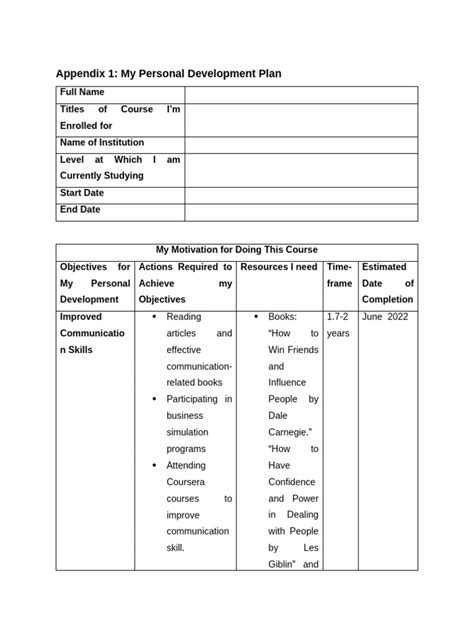 Appendix Form Pdf