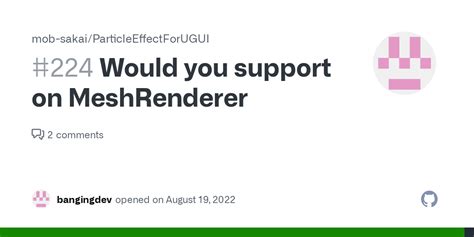 would you support on meshrenderer · issue 224 · mob sakai