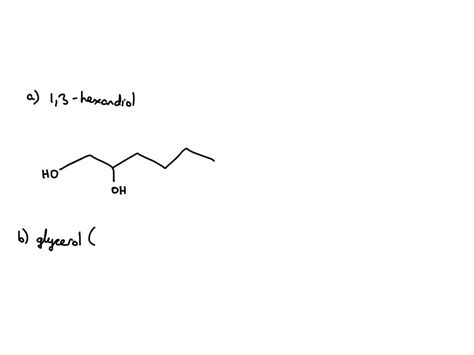 ⏩solved draw the structure for each compound a 1 3 hexandiol b
