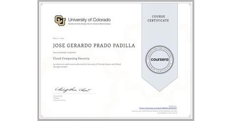 Gerardo Prado On Linkedin Completion Certificate For Cloud Computing Security