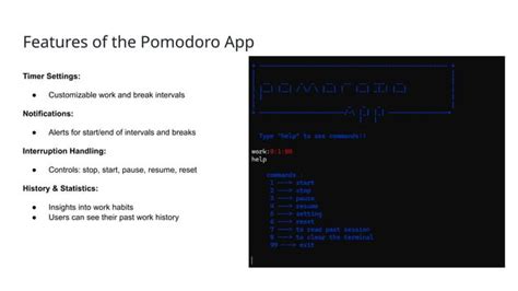 Pomodoro Terminal Based App Built By Javascript PPT
