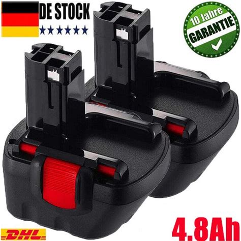 2x Original Akku 12v Für Bosch Bat043 Bat045 2607335262 Psr 12ve 2 Gsr