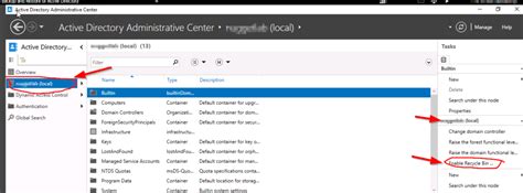 Microsoft Enabling Recycle Bin Feature In Windows Server 2016 Active