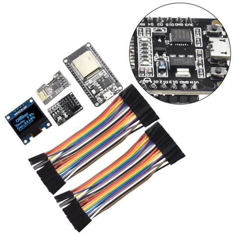compact dtu for hoymiles diy kit esp32 nrf24l01 cable display module