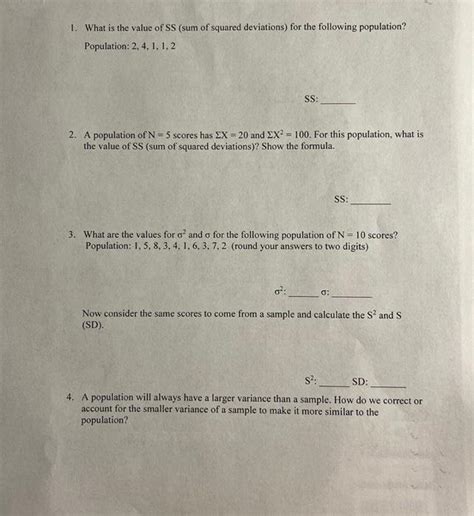Solved What Is The Value Of SS Sum Of Squared Chegg