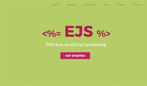 Ejs Templates Top 5 Best Javascript Template Engines Jqueryhouse