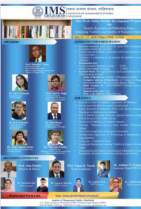 Prof Dr Tapan Kumar Nayak On Linkedin Continuingeducation Imsghaziabad Fdp Research