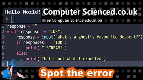 Halloween Python Coding Error 2
