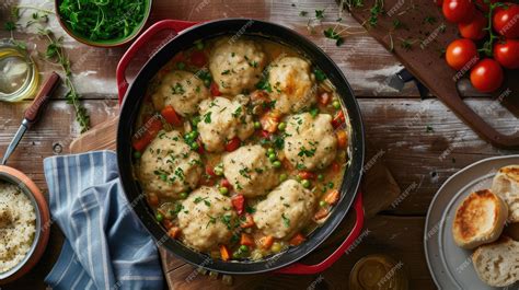 Premium Photo Vegetable Dumpling Stew