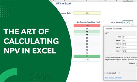 mastering the art of calculating npv in excel earn and excel