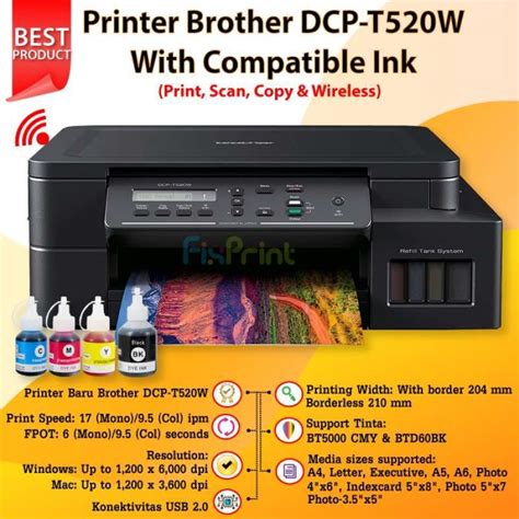 Promo Printer Brother Ink Tank Dcp T W Wifi Pengganti Seri Dcp T W T Diskon Di Seller