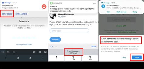 Illustration Of Different Methods For Accessing SMS OTP Code With Download Scientific Diagram