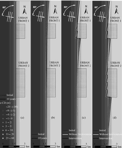 Shoreline Evolution Under A Scenario Of A 50 Reduction In Sediment Download Scientific Diagram