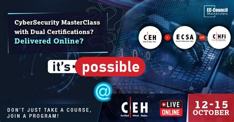 Get Certified Online In Ethicalhacking Ec Council