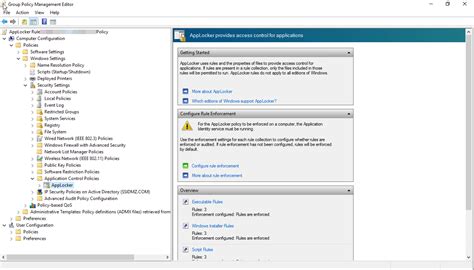Windows Server 2016 Applocker Rules