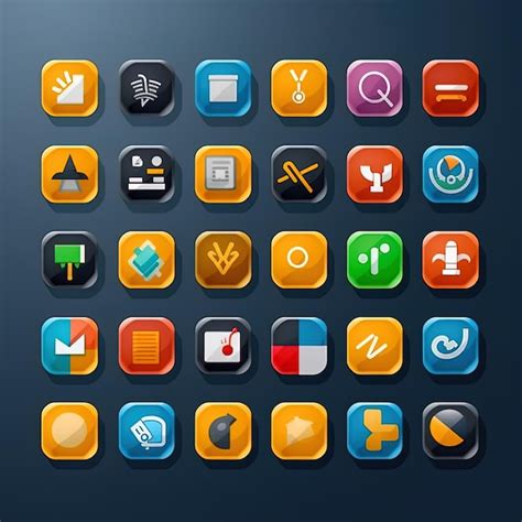 Premium Ai Image A Screen With A Lot Of Buttons For A Phone