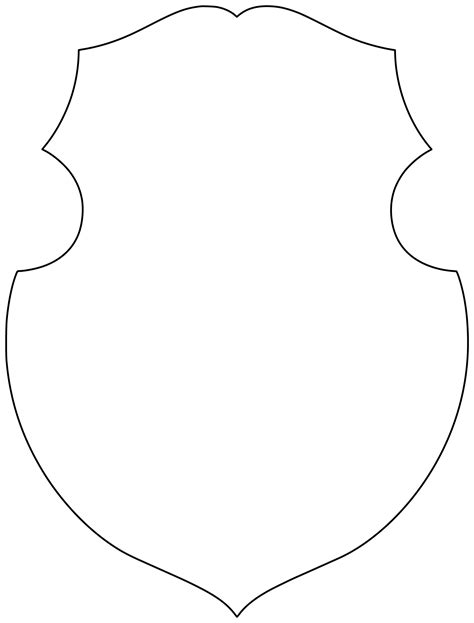 Shape Of Shield Free Printable Papercraft Templates