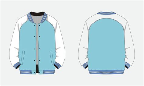 Varsity Jacket Mock Up Vector Art Icons And Graphics For Free Download