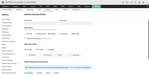 How To Create A Threshold Based Alert In Netflow Analyzer Manageengine