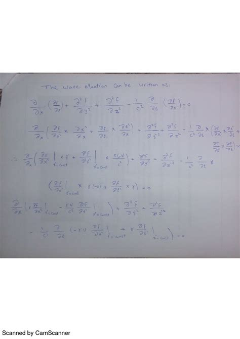 Solution Physics Partial Derivatives Studypool