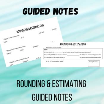 Place Value Rounding Estimating Guided Notes By Coffee Math Repeat