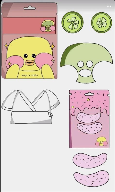 61 Ideas De Patito Kawaii Pato Juegos De Patos Plantilla Para