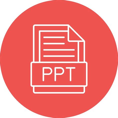 Premium Vector Ppt Icon