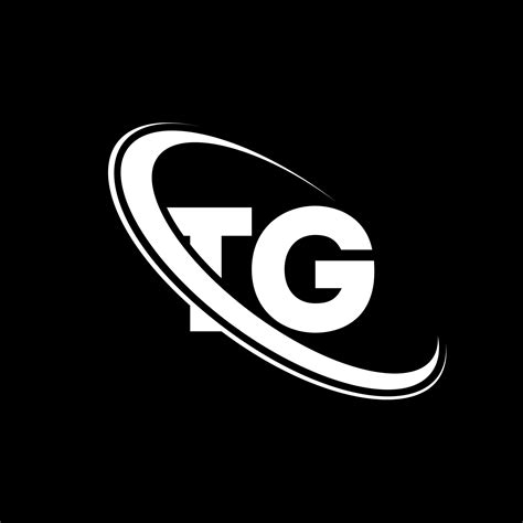 Logotipo De Tg Diseño Tg Letra Tg Blanca Diseño Del Logotipo De La