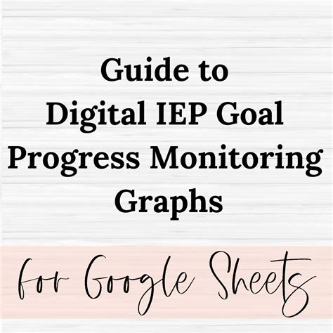 Guide To Digital IEP Goal Progress Monitoring Graphs Learning Support Lady