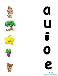 Unir Vocales Con Dibujos