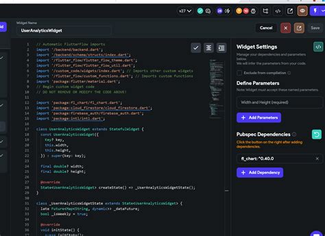 Unknown Error For Custom Widget Rflutterflow