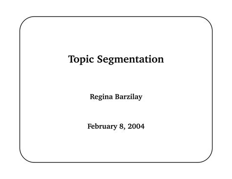 Solution Topic Segmentation Studypool